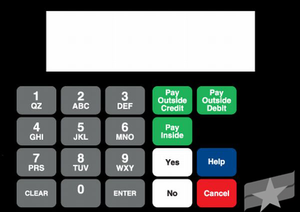 886542-023 Vista Keypad Overlay, BP (Outright)